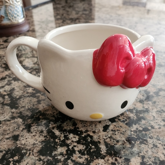 Hello Kitty | Dining | Hello Kitty Ceramic Mug With Red Bow | Poshmark